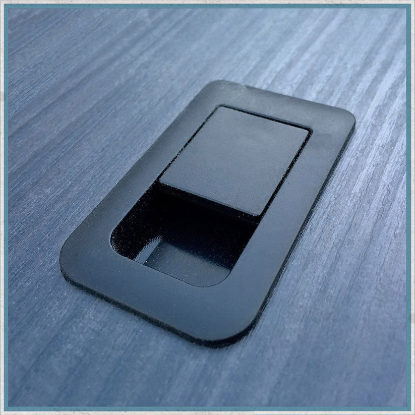 evomatic catch-Evo Design - EvoMatic Flush Door Catches-Camper Interiors