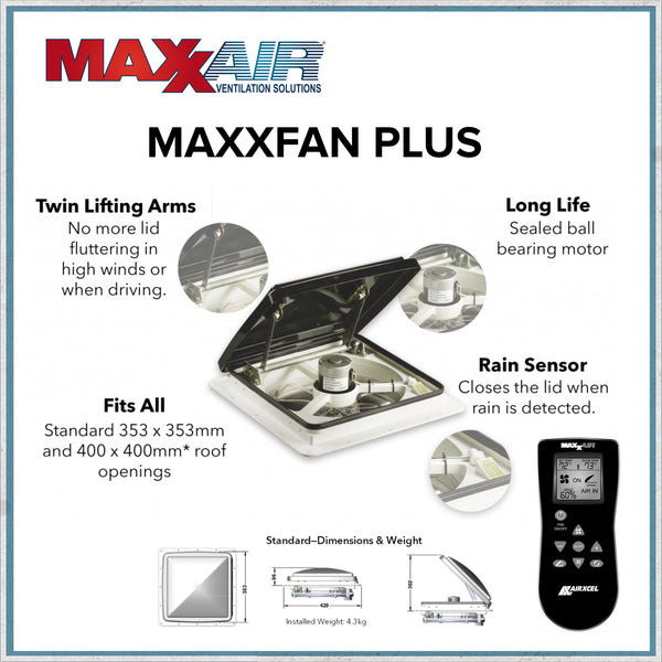 Maxxair Maxxfan Plus Roof Vent-MaxxAir Maxxfan Plus Roof Vent-Camper ...