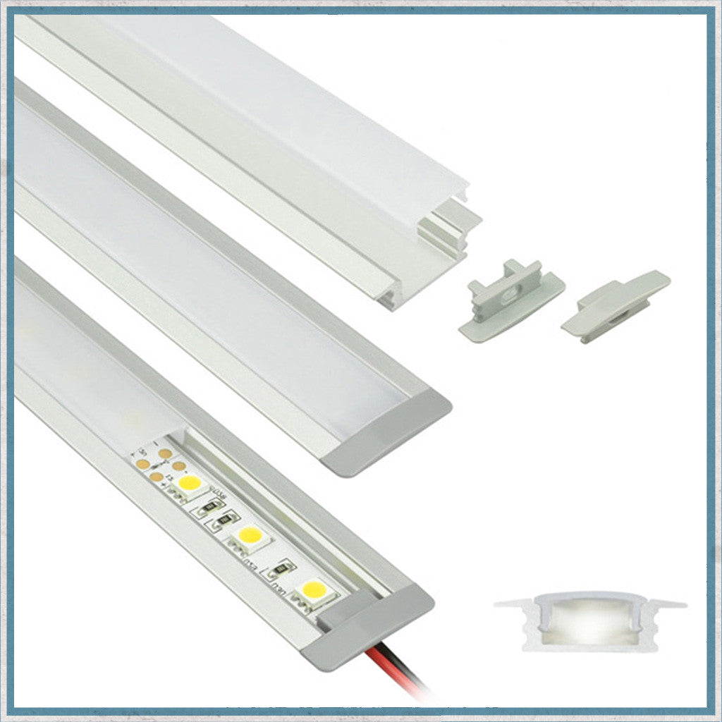recessed aluminium LED lighting channel kit-Recessed Aluminium LED ...
