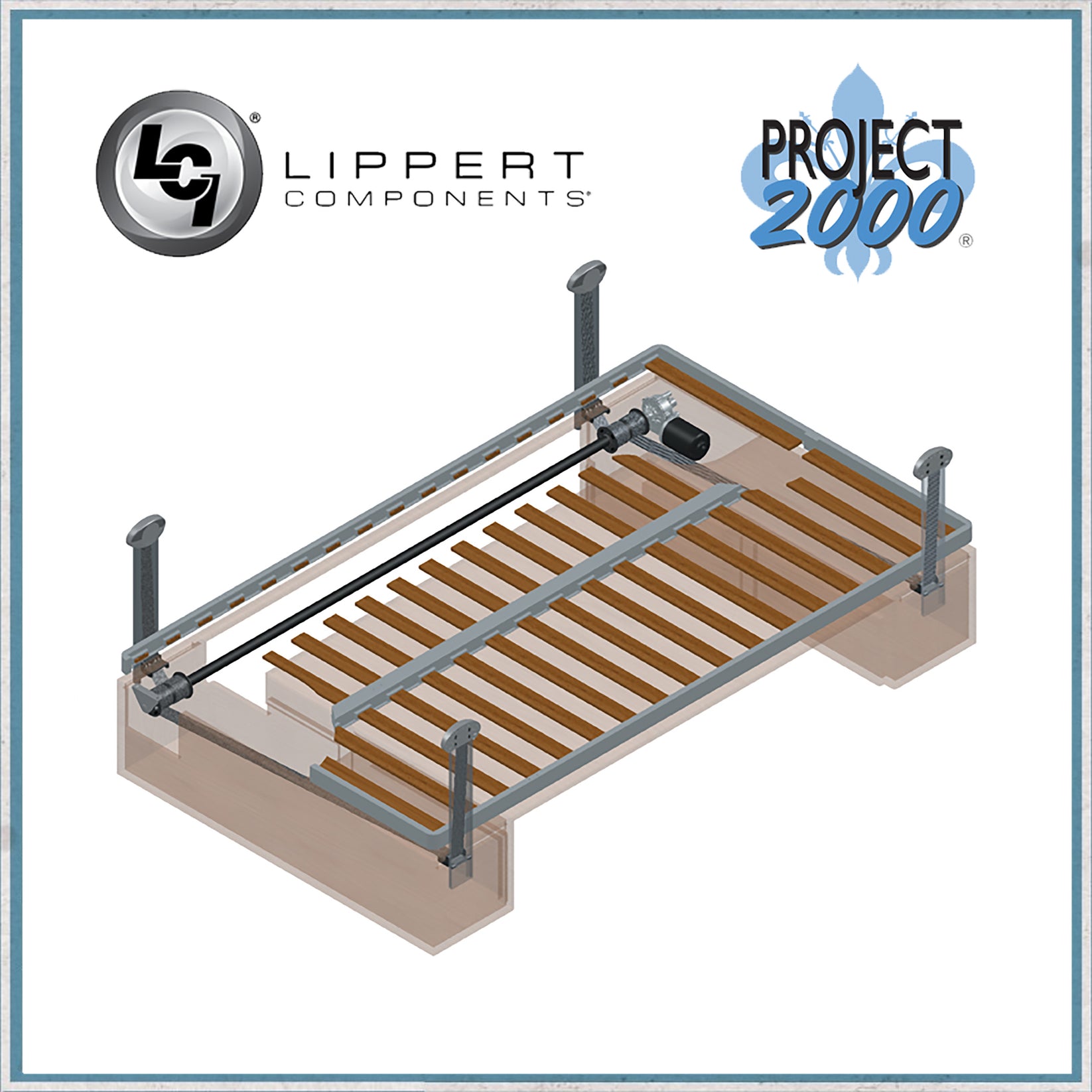 Project 2000 Smart Bed Electric Lifting Kit-Lippert Smart Bed ...